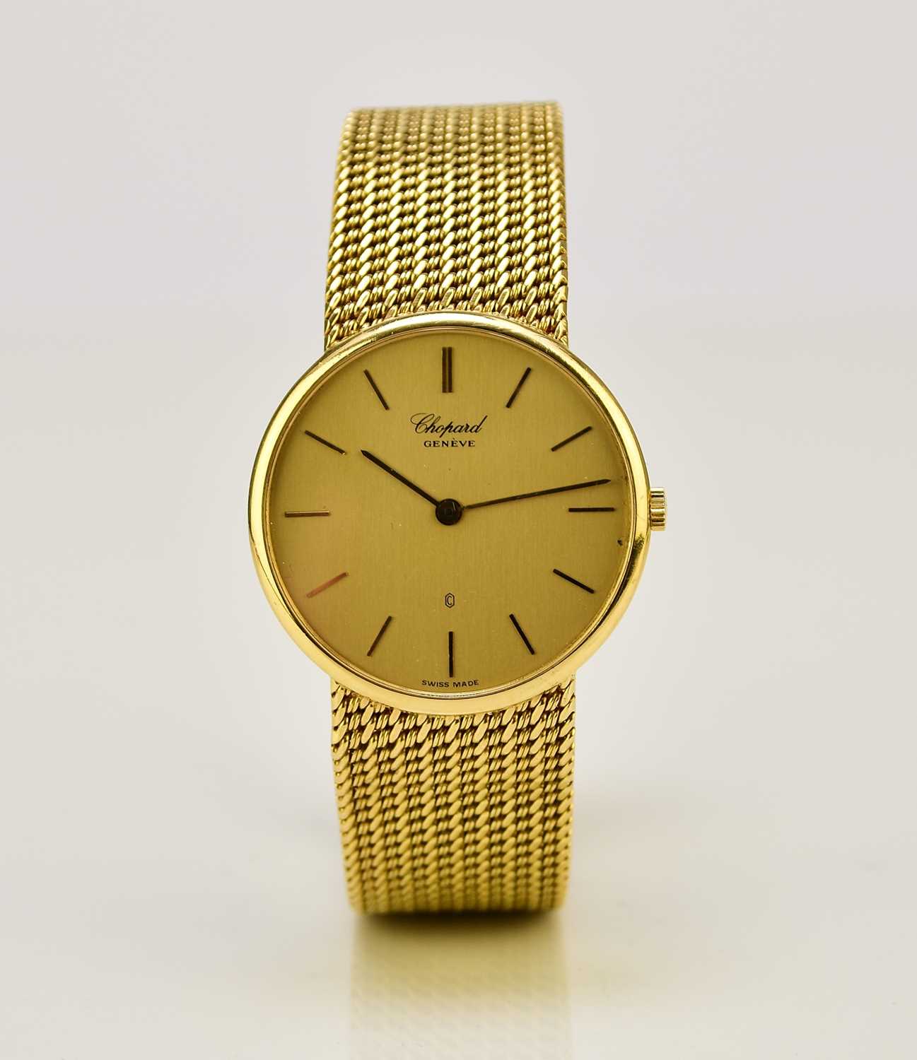 Lot 121 - Chopard Geneve: A gentleman's 18ct gold