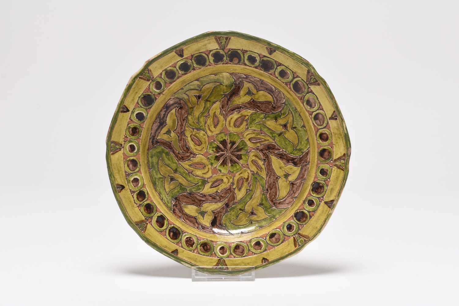 Lot 76 - Della Robbia dish by Charles Collis and Ruth